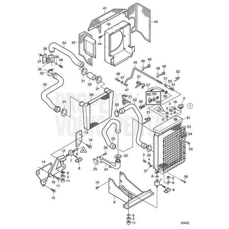 Volvo Penta Radiator 22705928 | Zoro