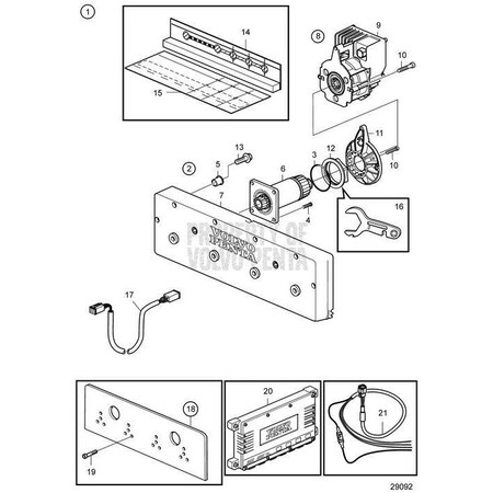 Volvo Penta Mounting Plate Kit 22728820 | Zoro