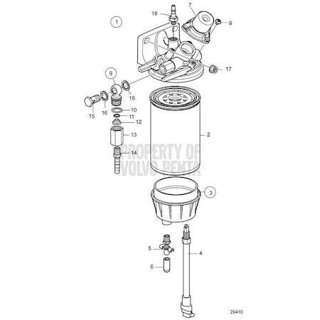Volvo Penta Fuel Filter Kit V2 22812908 | Zoro