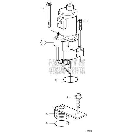 Volvo Penta Stop Solenoid 22964265 | Zoro
