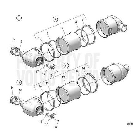 Volvo Penta VClampV2 23249752 | Zoro