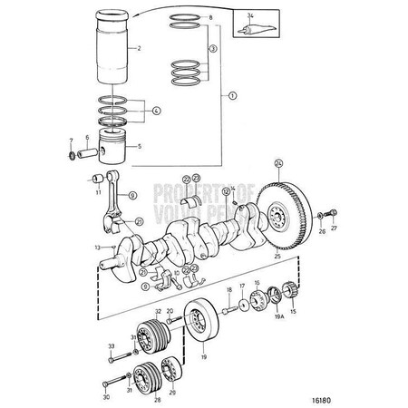 Volvo Penta Piston Ring KitV2 270603 | Zoro