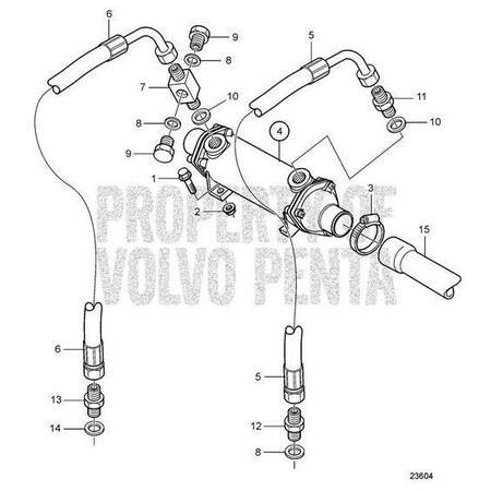 Volvo Penta HoseV2 3588933 | Zoro