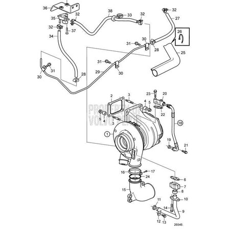 Volvo Penta TurbochargerV2 Has Core 3801235 | Zoro