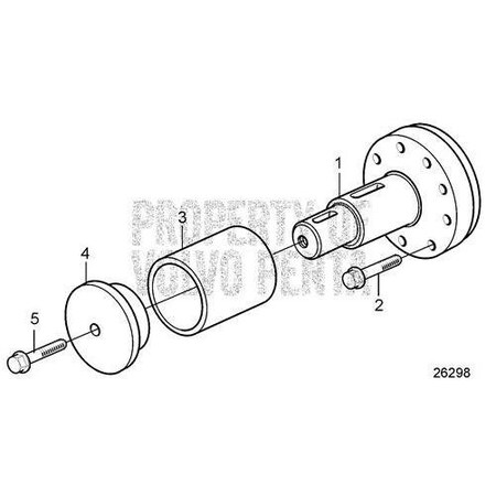 Volvo Penta Axle ShaftV2 3837276 | Zoro