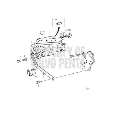 Volvo Penta Tensioning Eyelet 466735 | Zoro