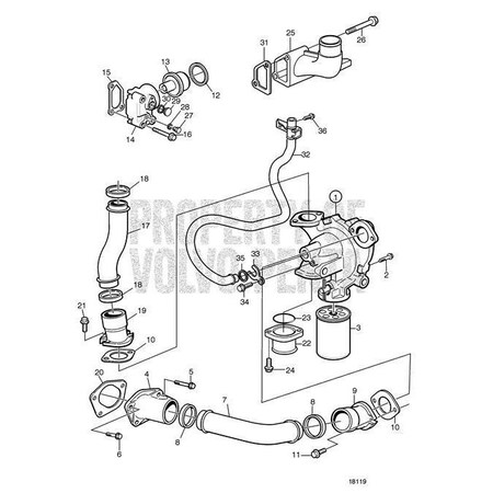 Volvo Penta Gasket, 8149301 8149301 | Zoro