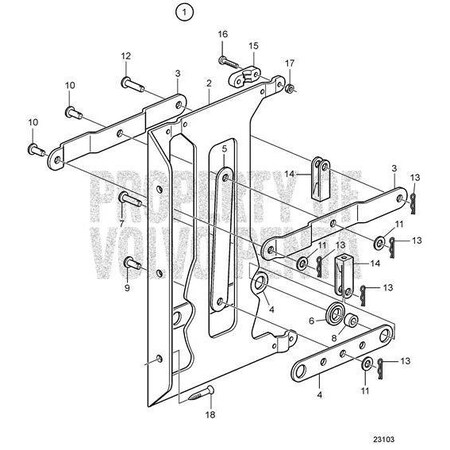 Volvo Penta Cable Attachment 850361 | Zoro