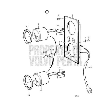 Volvo Penta Instrument PanelV2 864053 | Zoro
