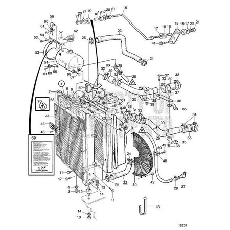 Volvo Penta Radiator V2 866092 | Zoro