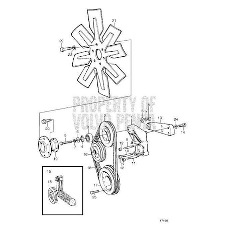 Volvo Penta VBelt 966847 | Zoro