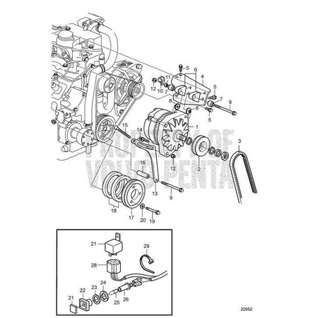 Volvo Penta VBeltV2 977525 | Zoro