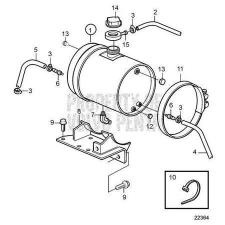 Volvo Penta Rubber Hose V2 990536 | Zoro