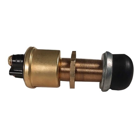 Raritan Heavy Duty Push Button Switch Brass 164000BR | Zoro