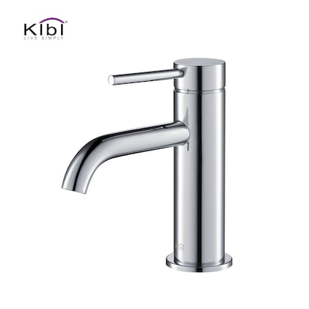 Kibi Circular Single Handle Bathroom Vanity Sink Faucet KBF1008CH | Zoro