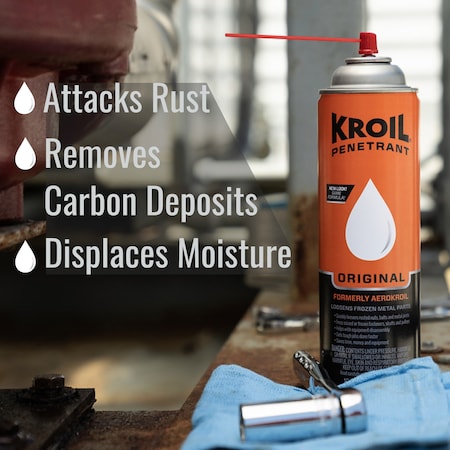 Kroil 8 Oz. Penetrating Oil, Industrial-Grade, Multipurpose, Rust ...