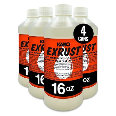 Kroil Exrust 16Oz Industrial Grade Rust Remover, 4PK AZEX161C4 | Zoro