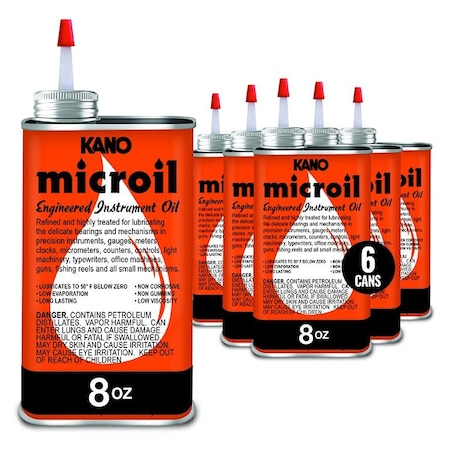 Kroil Microil 8 Oz. High Grade Precision Instrument Lubricant, 6PK ...