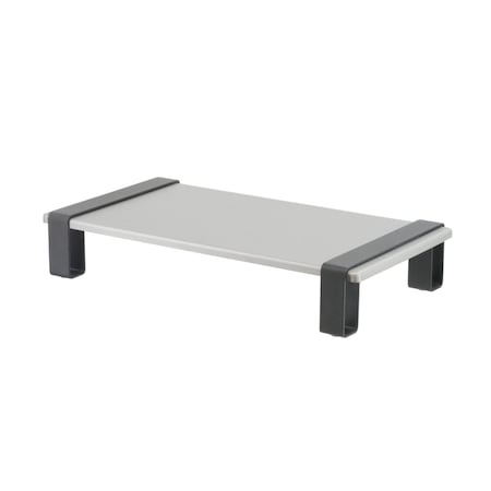 Kantek Monitor Riser MDF and Steel, Gray and Black 22" Wide MS735 | Zoro