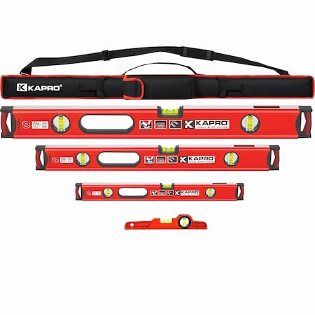 Kapro Tools Kapro Level Set Apollo 3 Box & 1 Torpedo Level Set w/ Bag ...