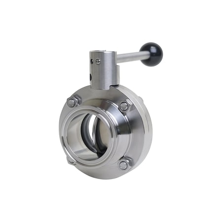 Wayland 4in CLAMP BUTTERFLY VALVE 4-POSITION PULL HANDLE - SILICONE ...