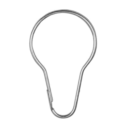 Kenney Mfg Rust-Resistant Metal Shower Curtain Rings, Set of 12, Chrome ...