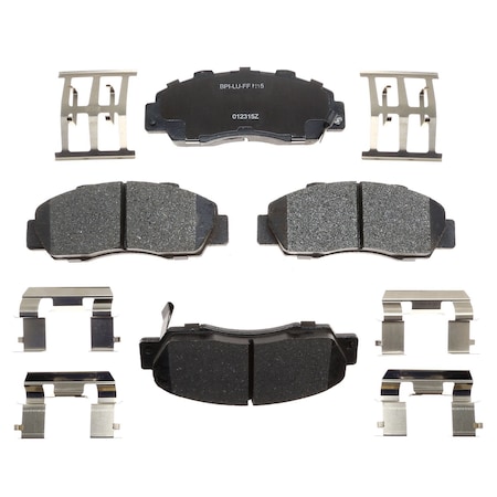 R/M Brakes BRAKE PADS OEM OE Replacement Ceramic Includes Mounting ...