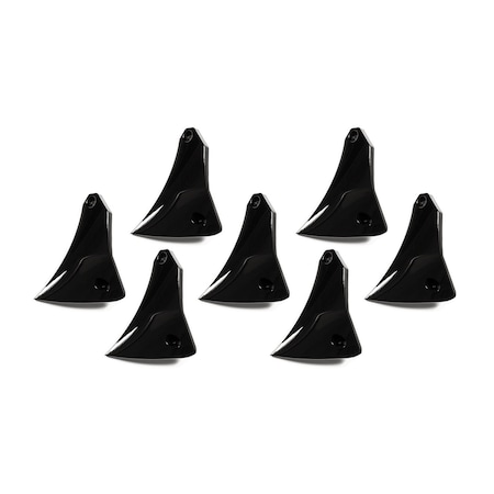 Grid Wheels Fits GD01 Series 18 x 9 Size Rims Black Plastic Set Of 7 ...