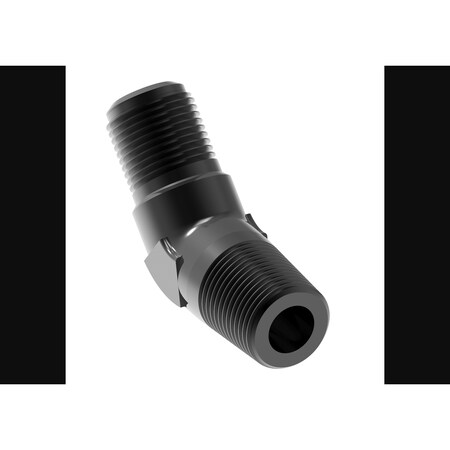 Aeroquip 45 Degree -4 AN Male To 1/8 Inch Pipe Thread, Anodized, Black ...