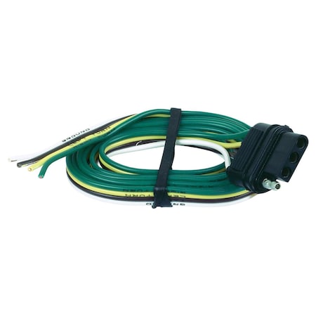 Husky Towing 13191; Trailer Wiring Connector; 4-Way Flat Vehicle End ...