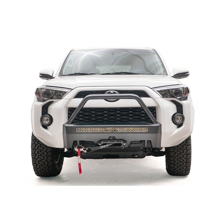 Fab Fours Fixed Front Bumper Mount Powder Coated Black Steel ...