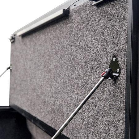 Trailfx TFX3707; Tonneau Cover; Non-Lockable; Black; Aluminum; With ...