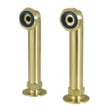 Aqua Vintage 6" Deck Mount Riser for Leg Tub Filler, Brushed Brass ...