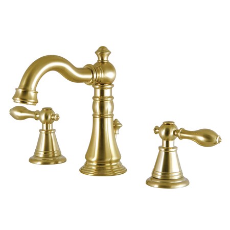 Fauceture English Classic Widespread Bathroom Faucet, Brushed Brass ...