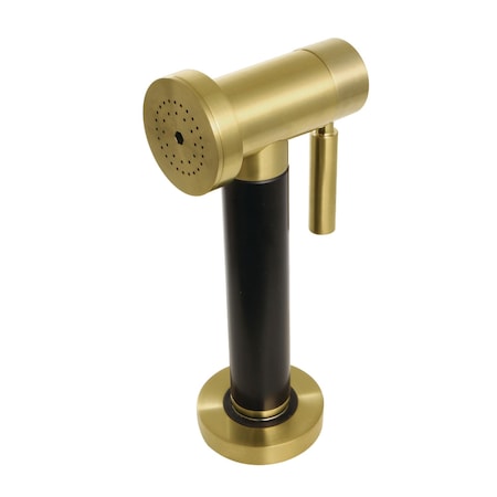 Gourmet Scape KSSPR7K Brass Kitchen Side Sprayer with Black Grip ...