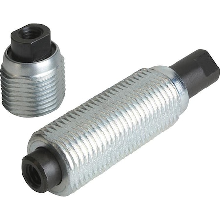 Kipp Spring Push-Pull Plunger Spring Force, D=M12, L=26, H=8, Steel ...