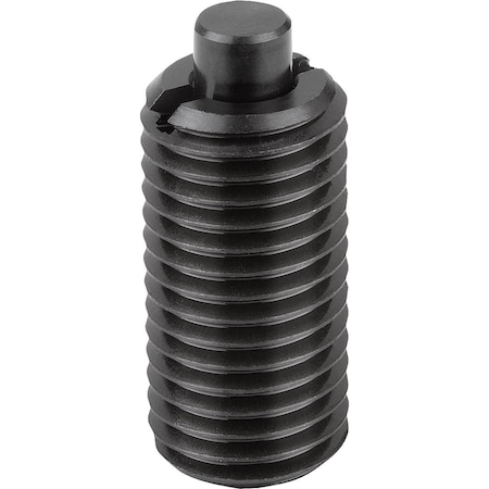 Kipp Spring Plunger Standard Spring Force D=M05 L=18 Steel, Flat, Comp ...