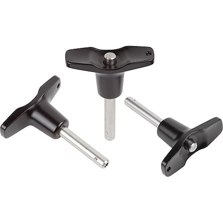 Kipp Ball Lock Pins with T-grip, self-locking, precipitation hardened ...