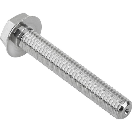 Kipp M10 Hex Head Cap Screw, Polished 316 Stainless Steel, 40 mm L ...