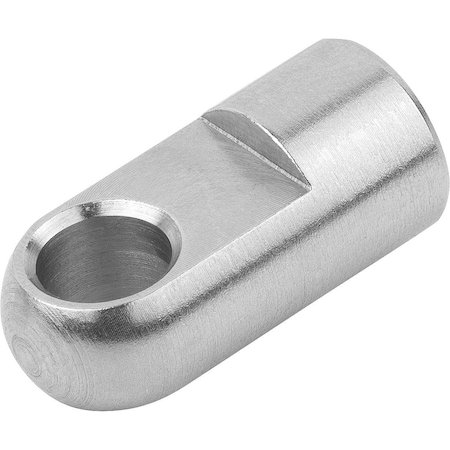 Kipp Rod End, Stainless Steel, Bright, M8 Thrd Sz, 11 mm Thrd Lg, 26 mm ...