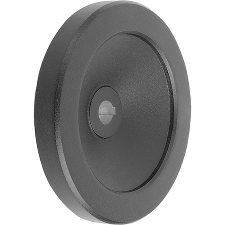 Kipp Disc Handwheel D1=200 Reamed Hole W Slot D2=20H7, B3=6, T=22, 8 ...