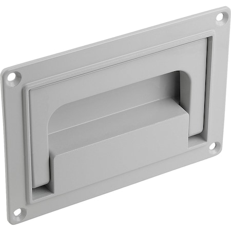 Kipp Recessed Handle Fold-Down, L=170, H=80, Form:A, Screw On Aluminum ...