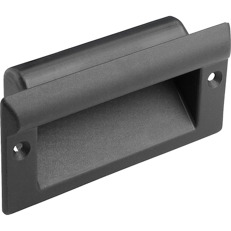Kipp Recessed Handle, L=97, H=61, Screw On Thermoplastic, Black K0242 ...