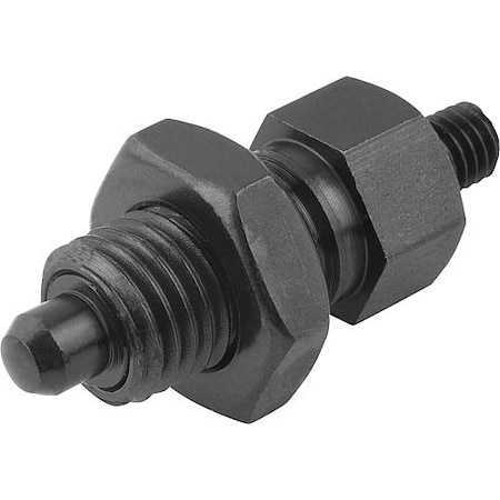 Kipp Indexing Plungers threaded pin, Style F, inch K0341.2105AL | Zoro