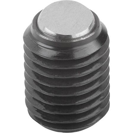 Kipp Ball-End Thrust Screw Without Head, Form:B M08X1, L2=10, 3, Comp ...