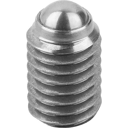 Kipp Ball-end thrust screws without head stainless steel with full ball ...