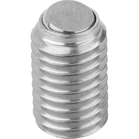 Kipp Ball-End Thrust Screw Wout Head, W Rotation Lock, Form:Bv Ball ...