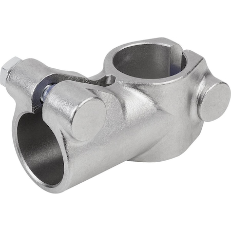 Kipp Tube Clamp 3-Way Flat, Form:B Stainless Steel, For Rnd. Tubes, A ...
