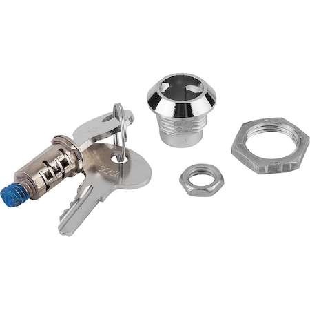 Kipp Quarter-Turn Lock Small Version Lockable, H=13, Zinc K0520.131 | Zoro