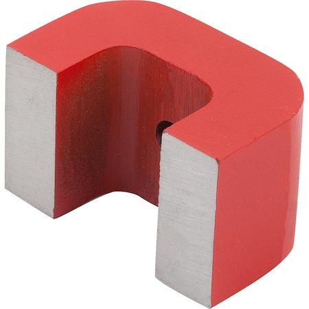 Kipp Magnet Horseshoe Magnet Size:2 H=25 Alnico, Red, Rectangular K0560 ...